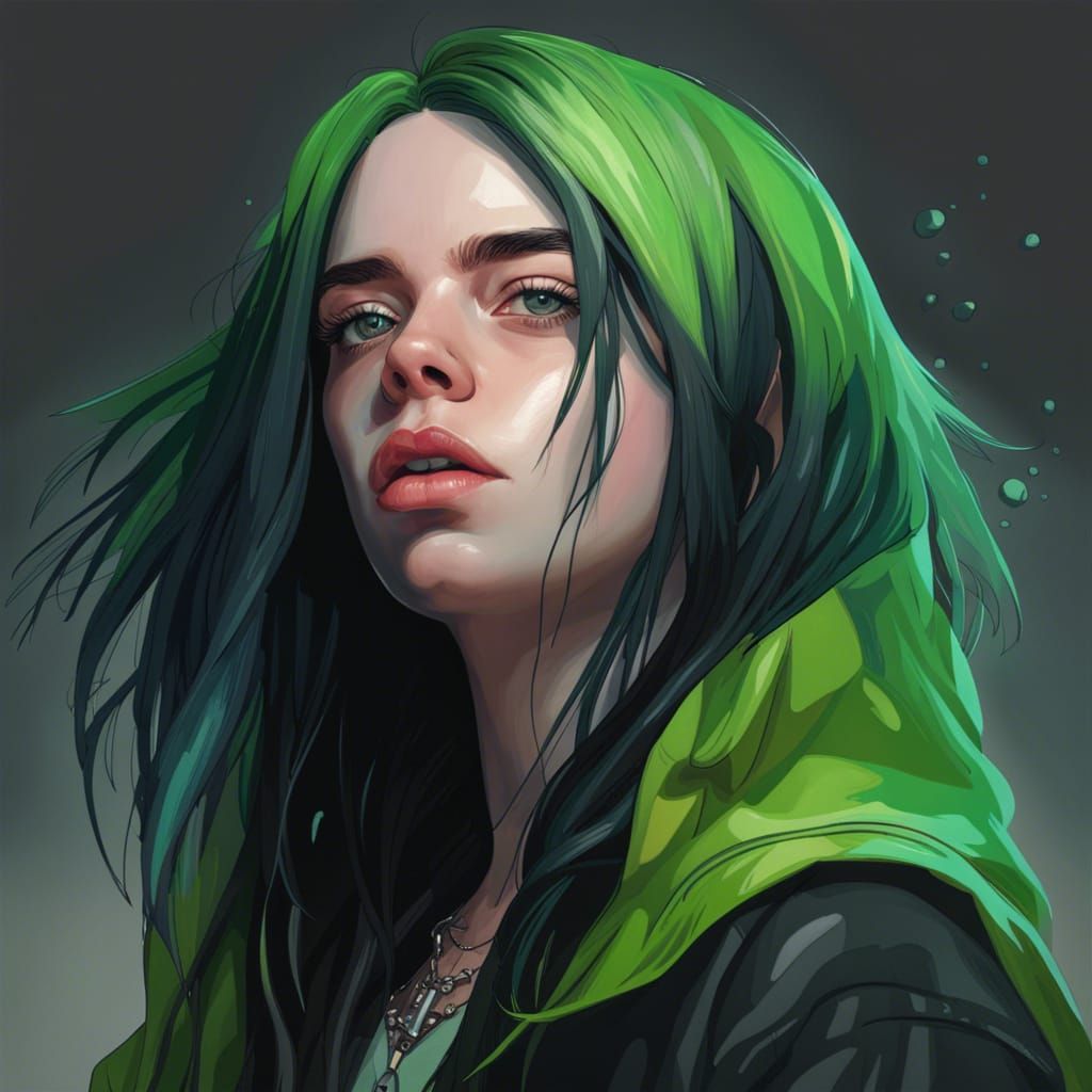 Billie Eilish - AI Generated Artwork - NightCafe Creator