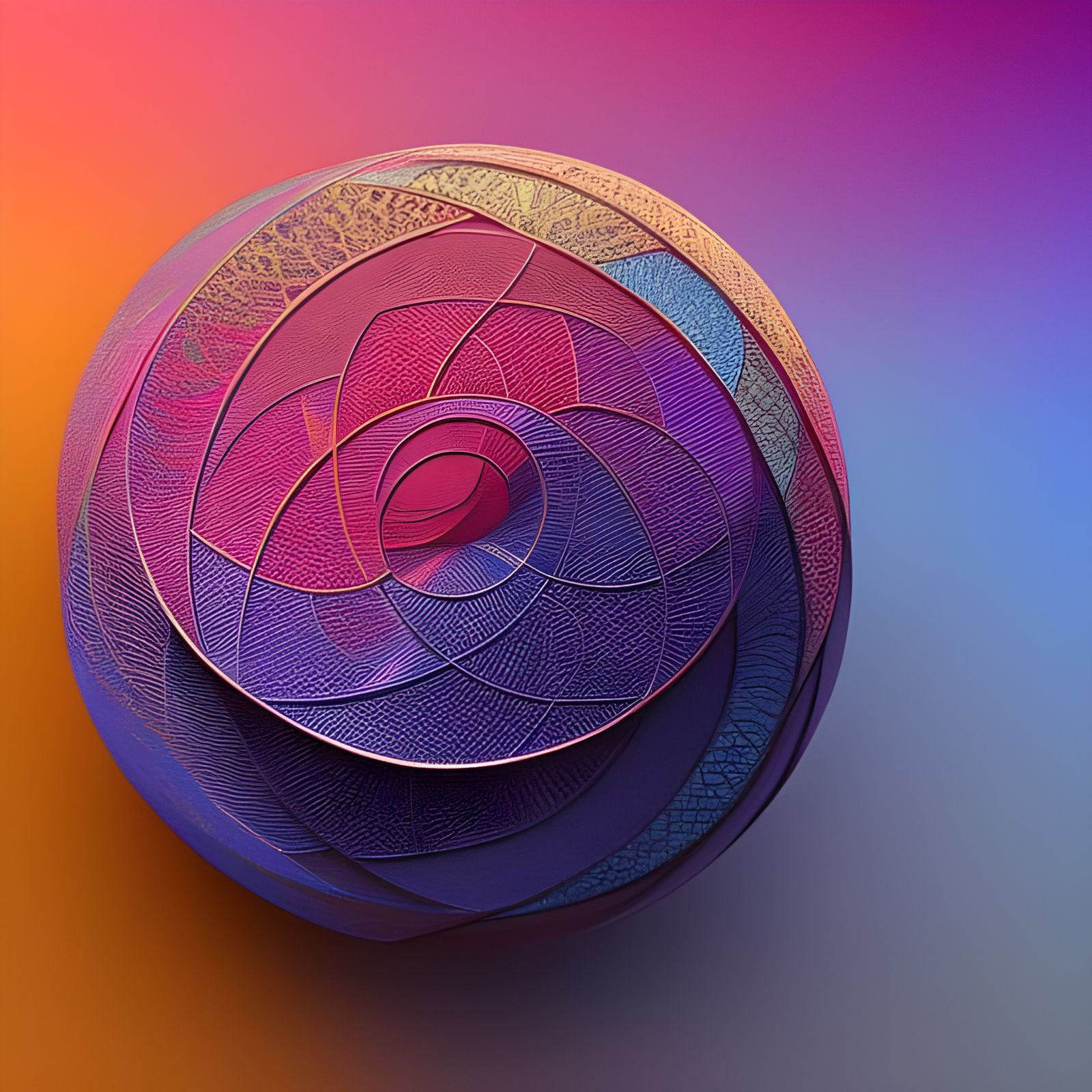 Multiple shapes inside a circle - AI Generated Artwork - NightCafe Creator