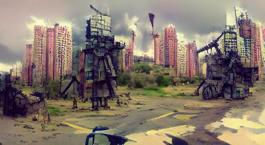 Robot Invasion - AI Generated Artwork - NightCafe Creator