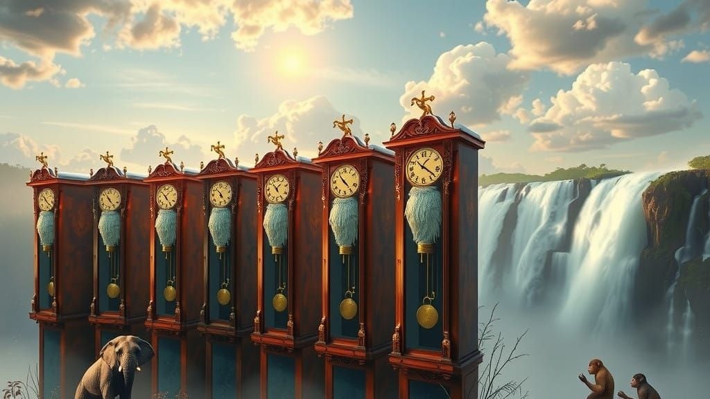 THE POST-DALI CLOCK RESERVE KEEPING TIME LINES STRAIGHT AS ARROWS