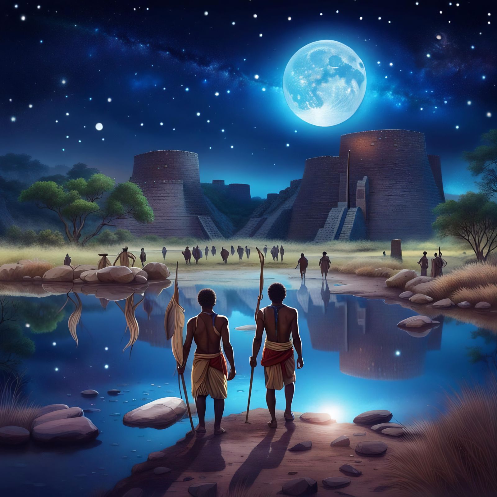 Moonlit Rozvi Empire - AI Generated Artwork - NightCafe Creator