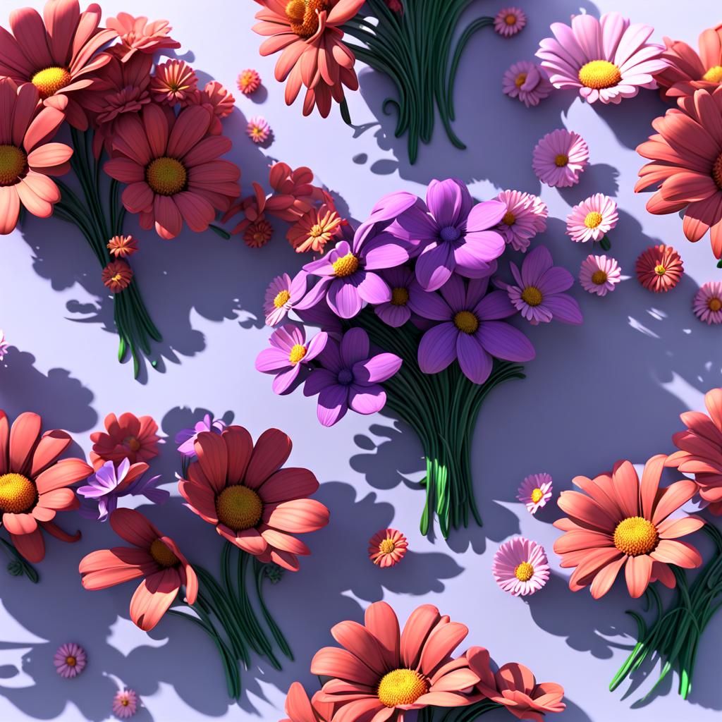 A bunch of flower - AI Generated Artwork - NightCafe Creator