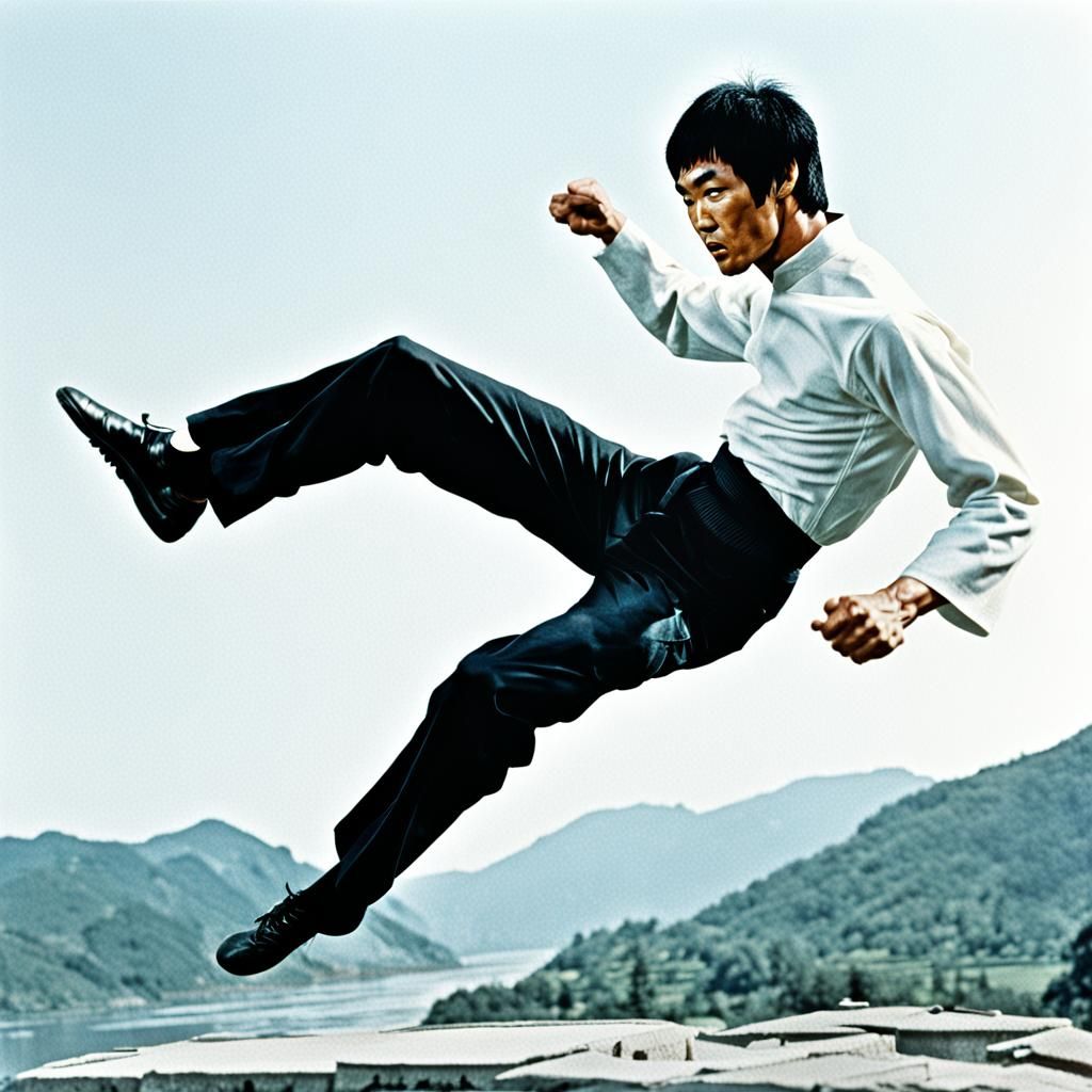 Bruce lee - AI Generated Artwork - NightCafe Creator