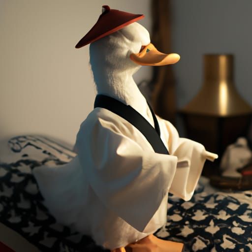 its a japanese duck,wait...his smile is SUS tho - AI Generated Artwork ...