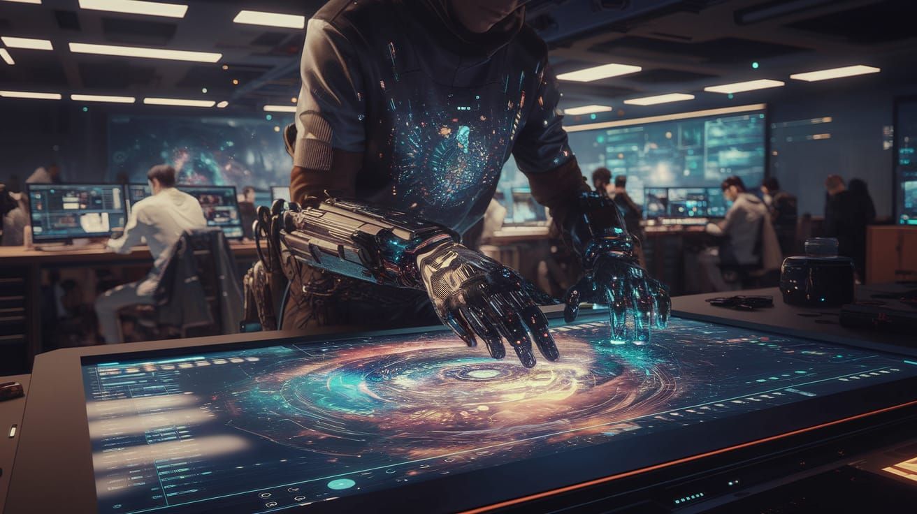 "Digital Masterpiece Creation" - Vibrant Digital Art Studio ...