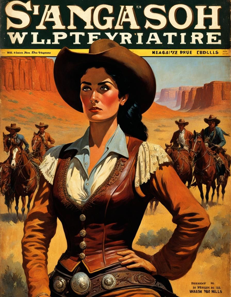Pulp Western Cover #10 - AI Generated Artwork - NightCafe Creator
