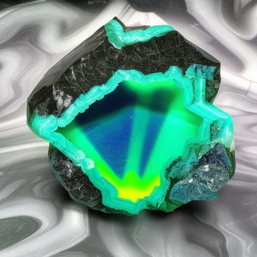 Geode (glowing) - AI Generated Artwork - NightCafe Creator