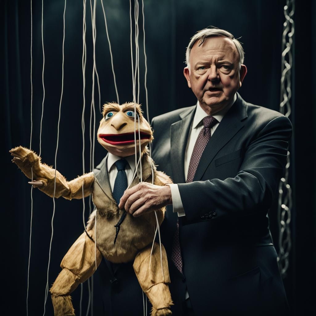 Anthony Albanese Australian Prime Minster stands behind his boss the ...