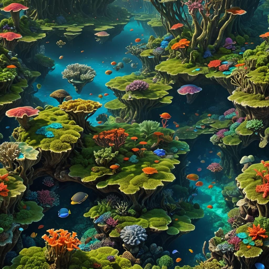 Prehistoric Ocean Floor - AI Generated Artwork - NightCafe Creator