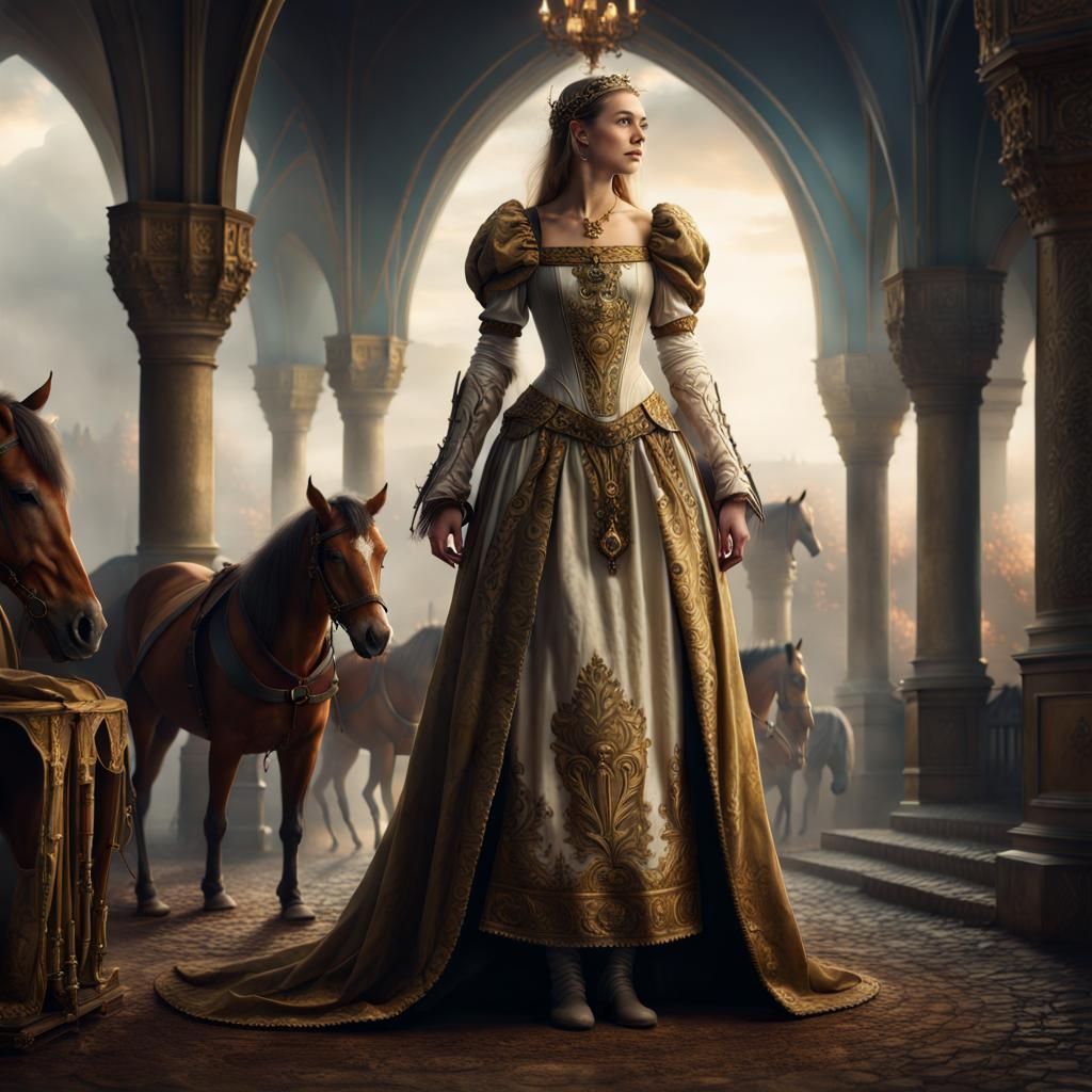 medieval princess - AI Generated Artwork - NightCafe Creator