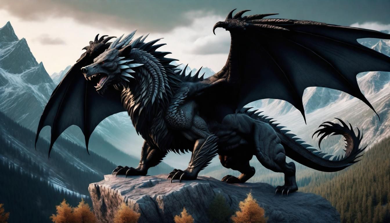 Hybrids: Bear + Dragon - AI Generated Artwork - NightCafe Creator