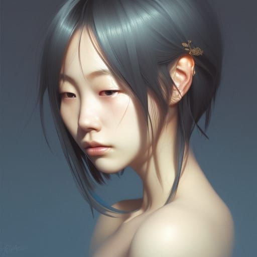 Cute Japanese girl - AI Generated Artwork - NightCafe Creator