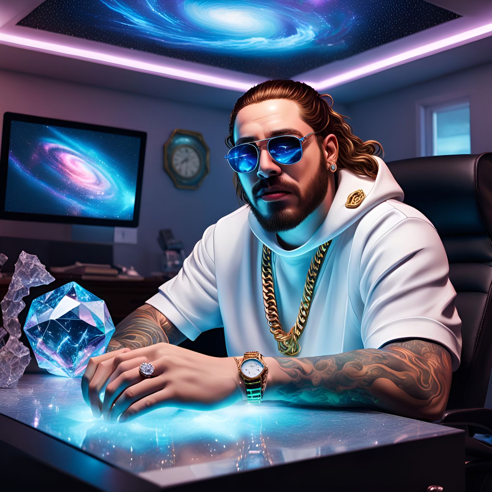 Dripped Out Rapper Post Malone Chilling With His Millions - AI ...