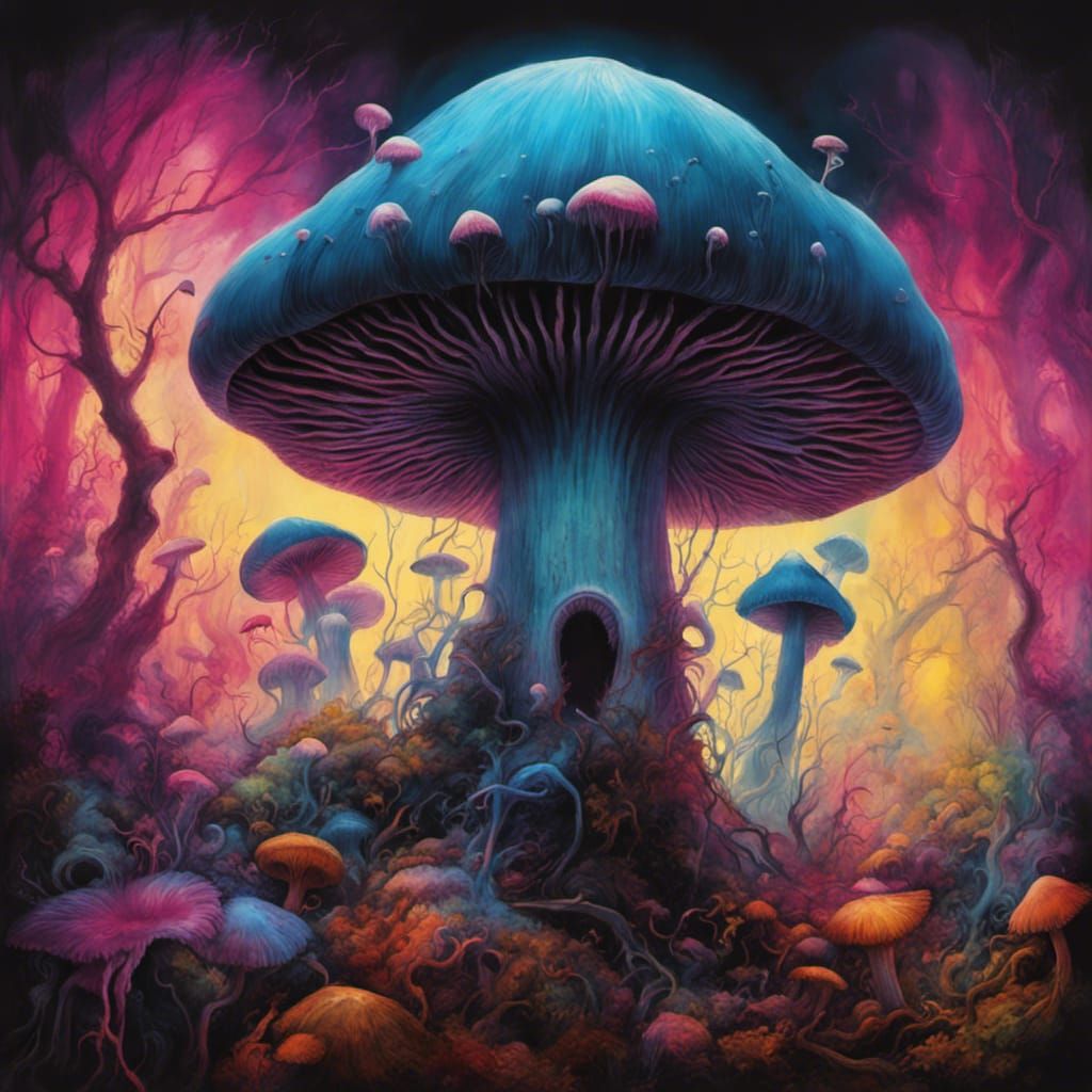 🍄🍄🍄; disturbing evil creepy disgusting Mushroom 🍄 monster, a ...