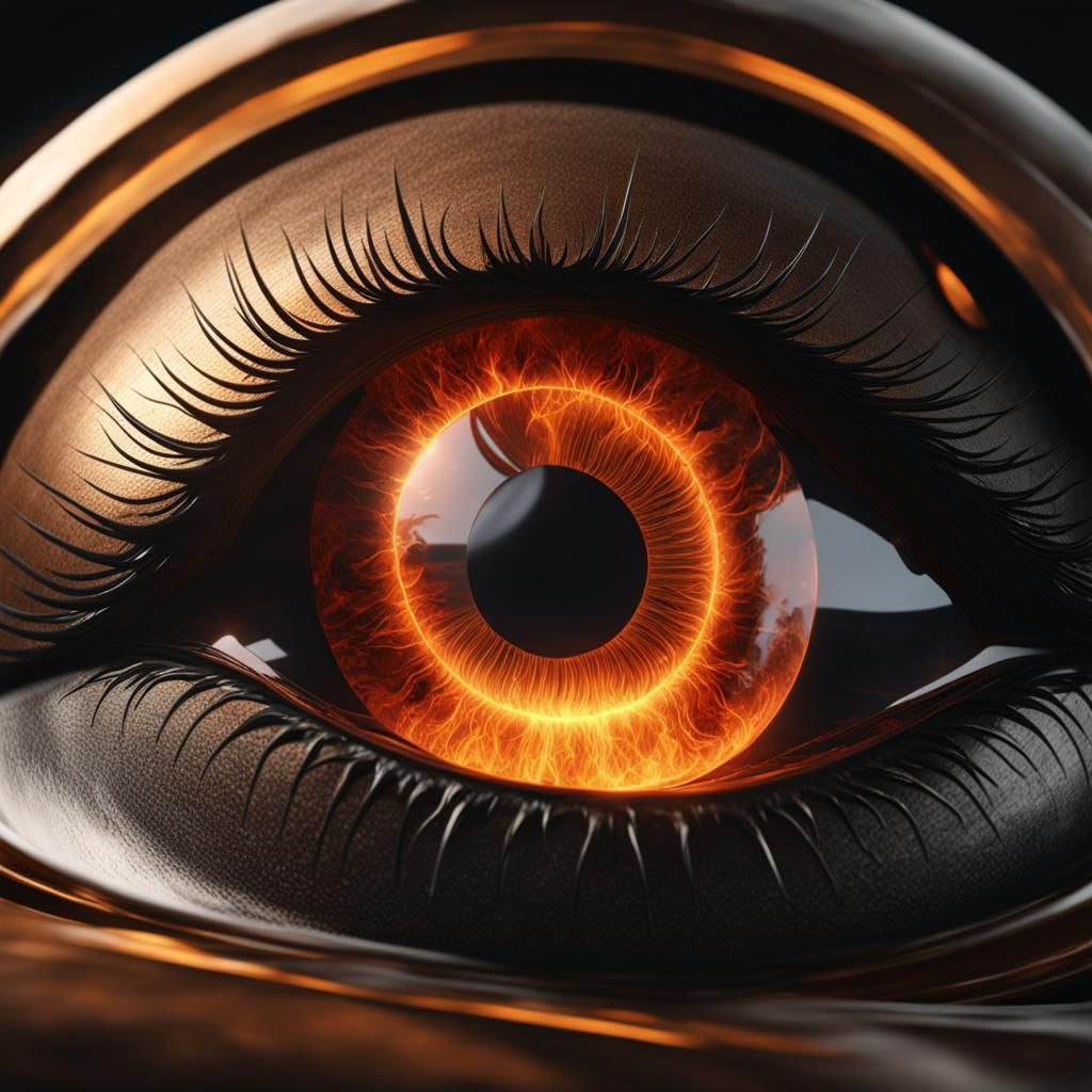Flame Eye - AI Generated Artwork - NightCafe Creator