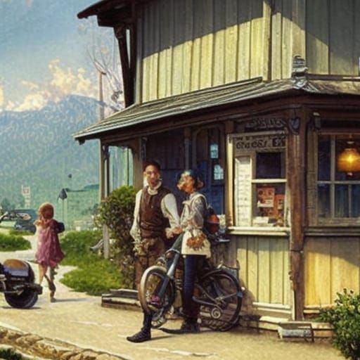 Arriving to Serna - AI Generated Artwork - NightCafe Creator