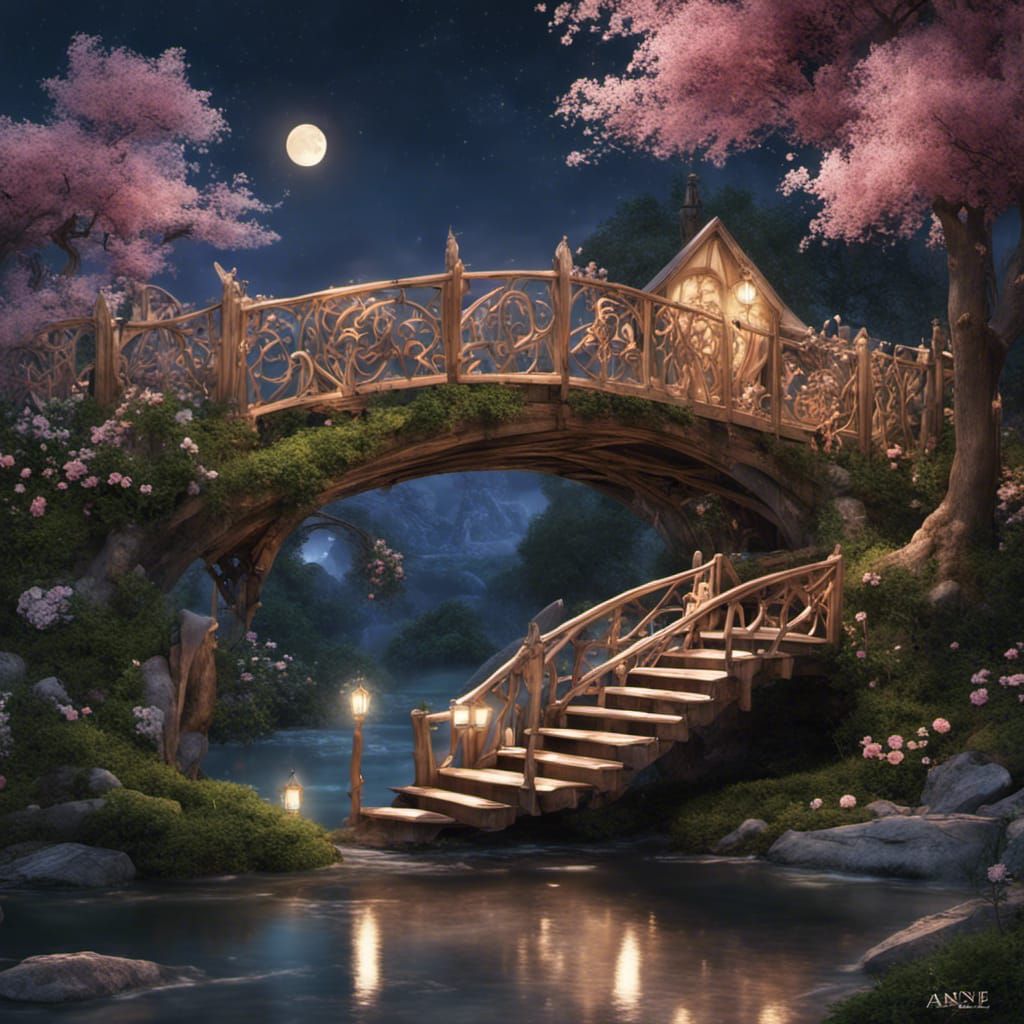 Rivendell bridge - AI Generated Artwork - NightCafe Creator