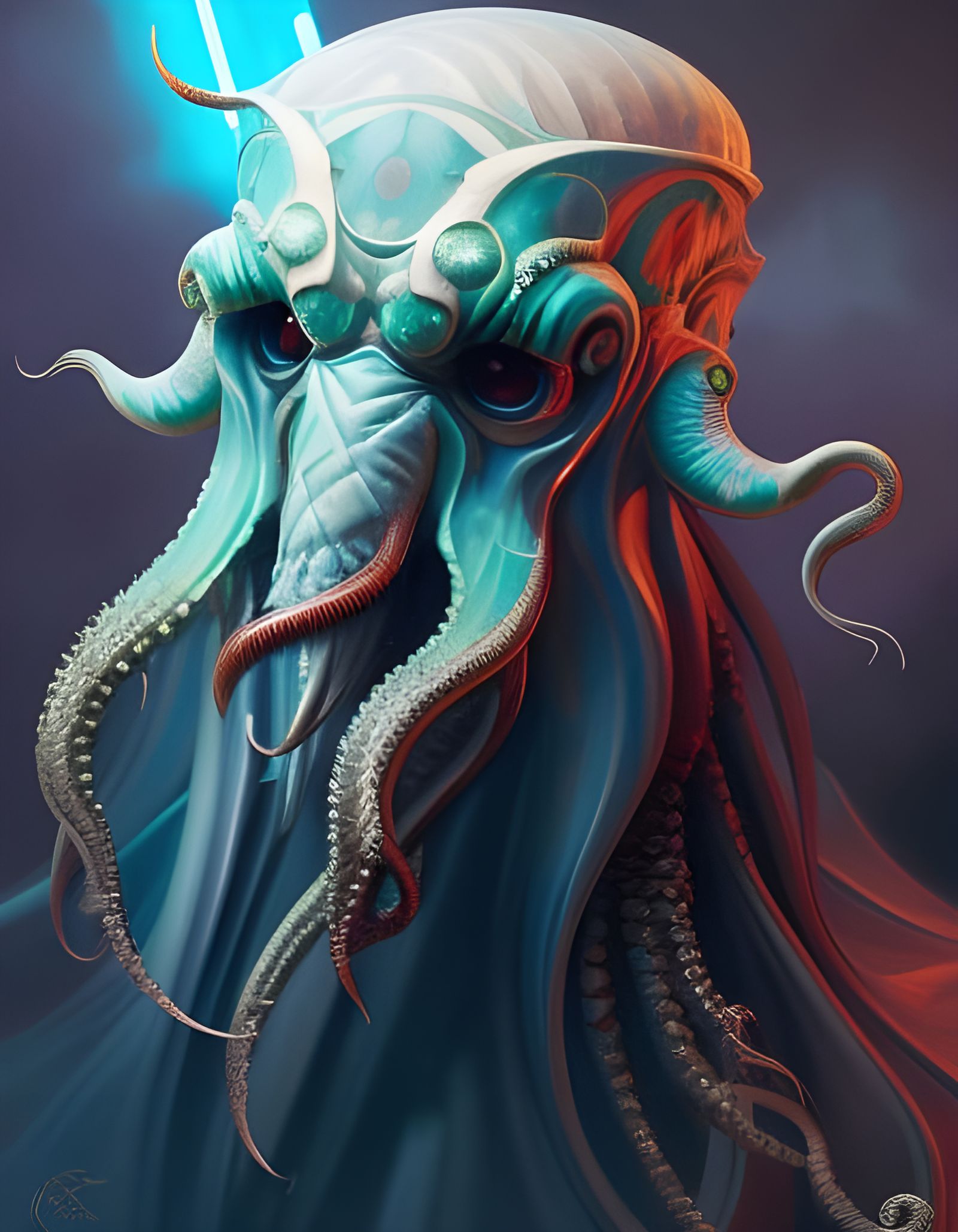 Cthulhu portrait - AI Generated Artwork - NightCafe Creator