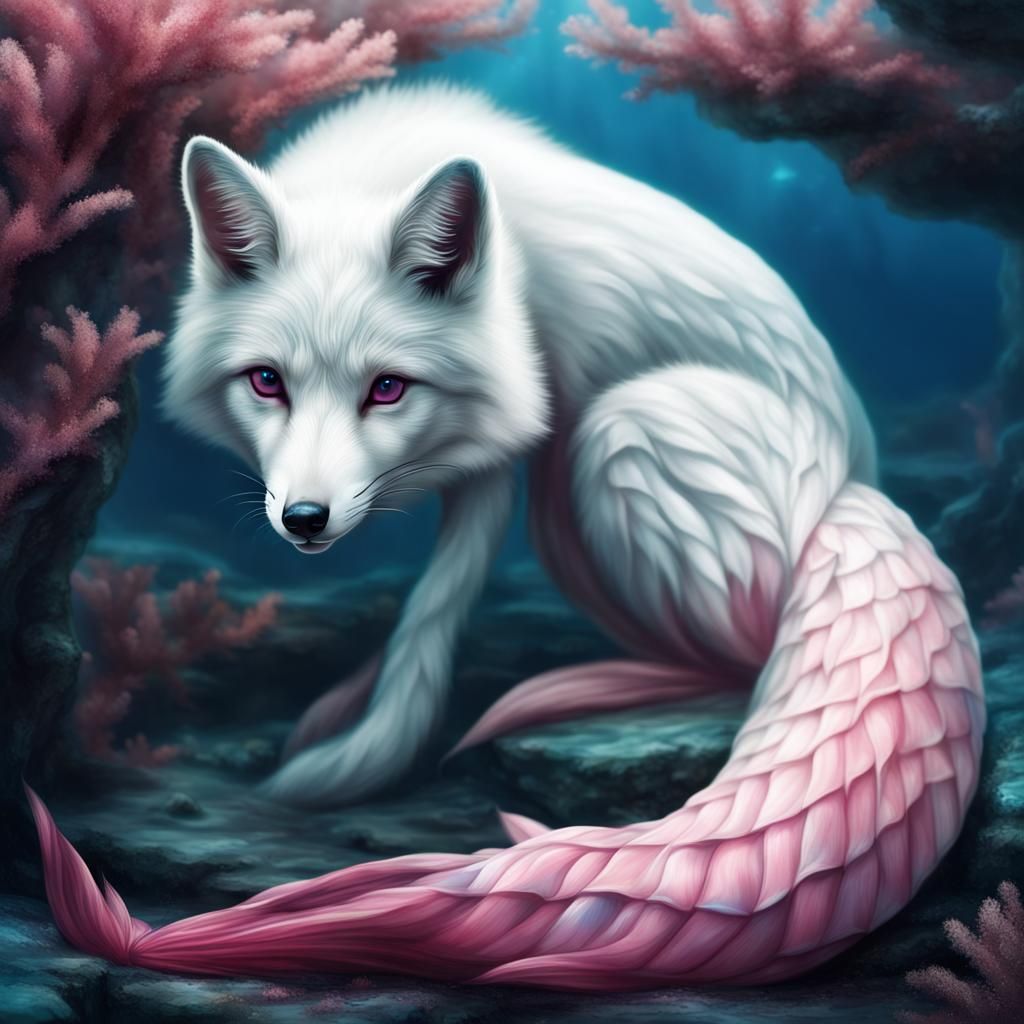Mermaid fox - AI Generated Artwork - NightCafe Creator