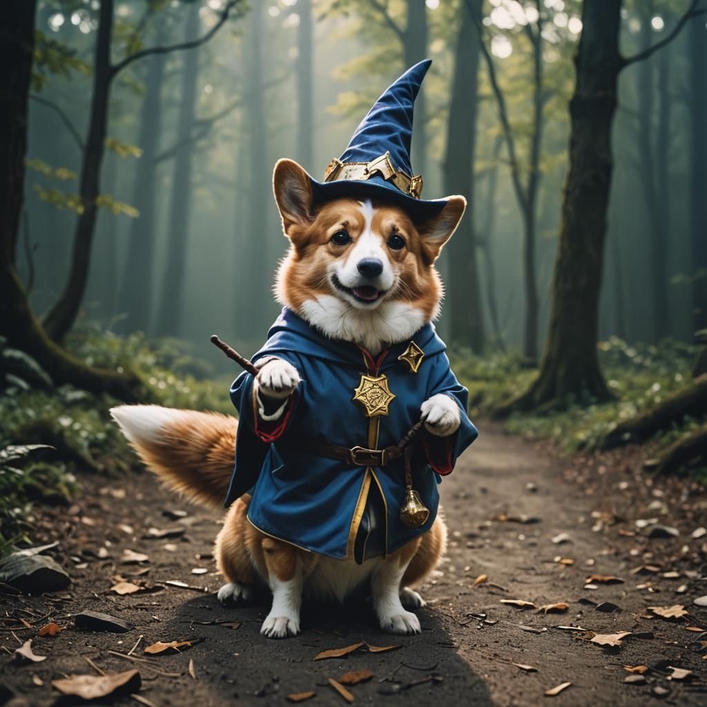 Wizard corgi - AI Generated Artwork - NightCafe Creator