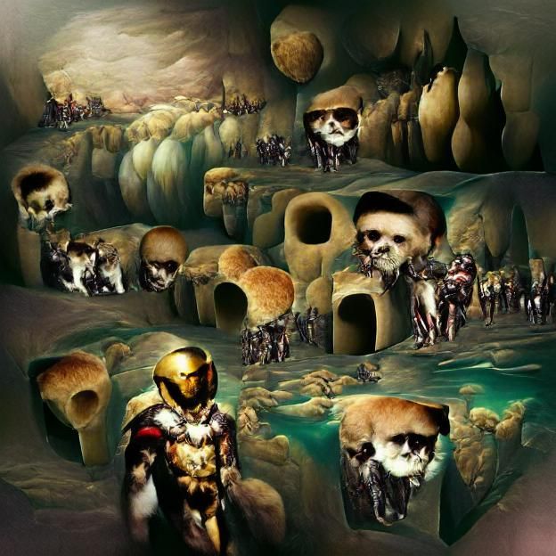 Catacombs of Titan - AI Generated Artwork - NightCafe Creator