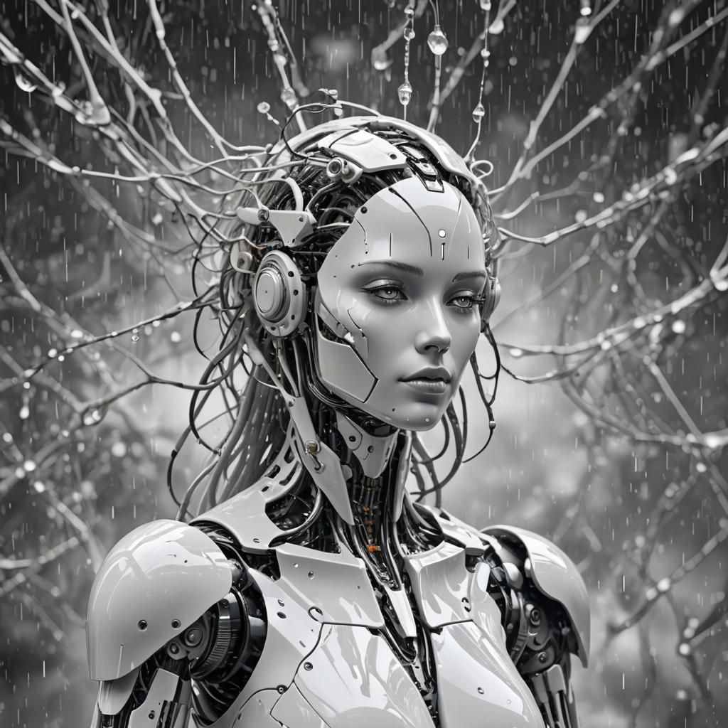 Digital rain - AI Generated Artwork - NightCafe Creator