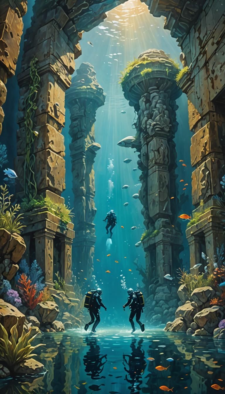 Into the deep - AI Generated Artwork - NightCafe Creator