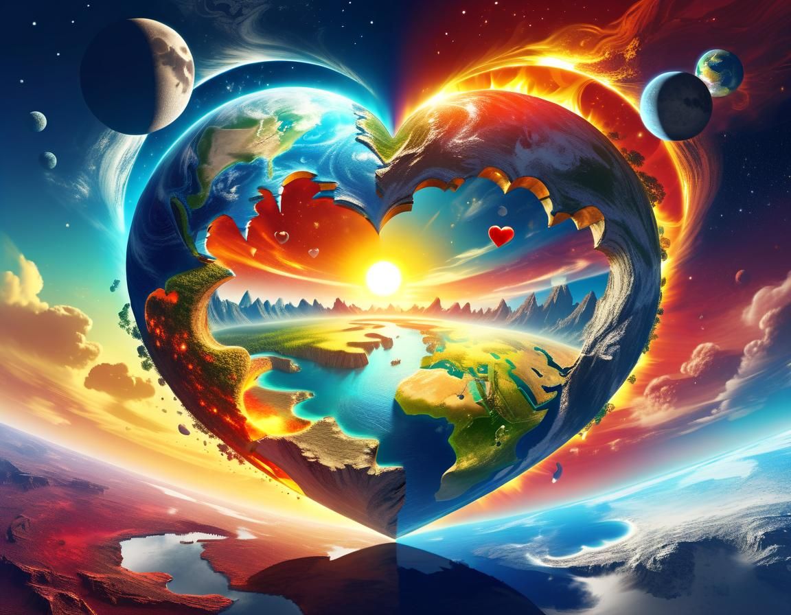 Planet Heart II - AI Generated Artwork - NightCafe Creator