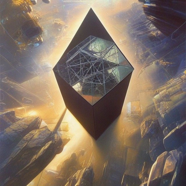 A Hypercube exists in 4-dimensional space-time, and we can only see its ...