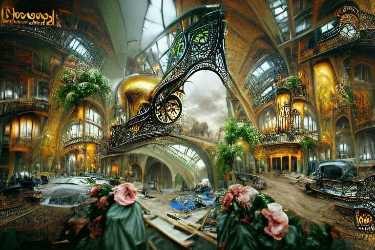 8k resolution concept art art nouveau rococo architecture hyperrealism ...