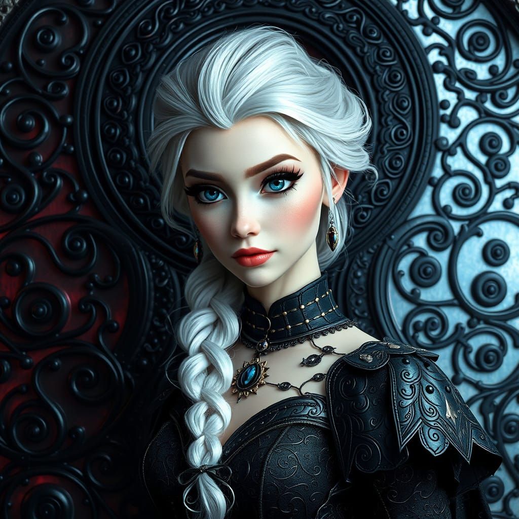 an incredible, Elsa from Frozen, feminine, chiseled, wide hips ...