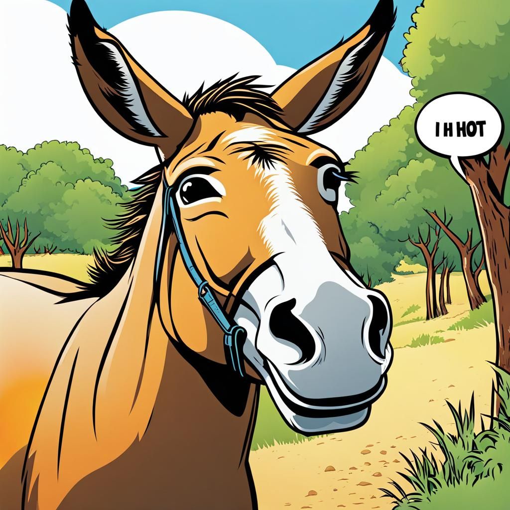 Hot Donkey 🥵 - AI Generated Artwork - NightCafe Creator