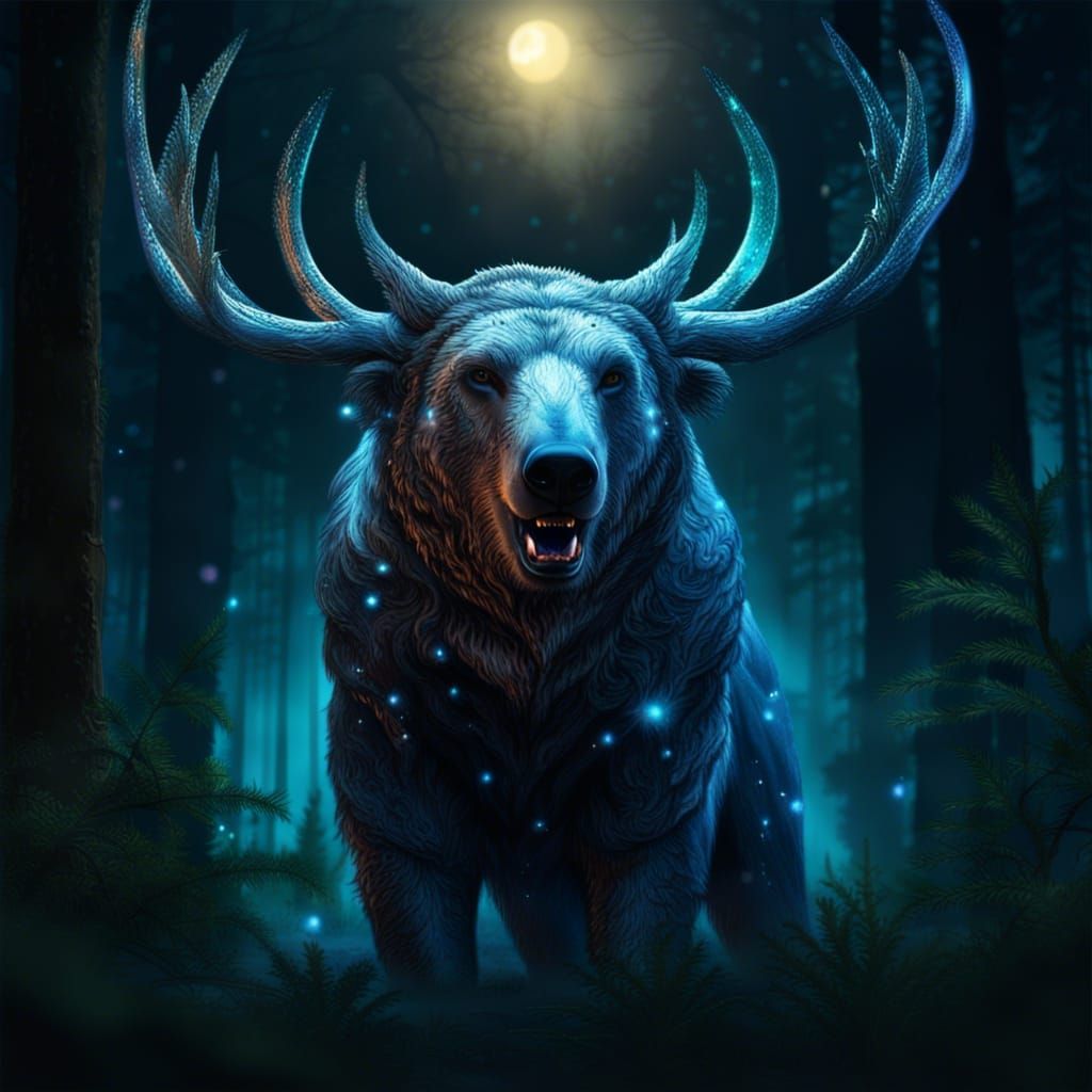 Bear God - AI Generated Artwork - NightCafe Creator