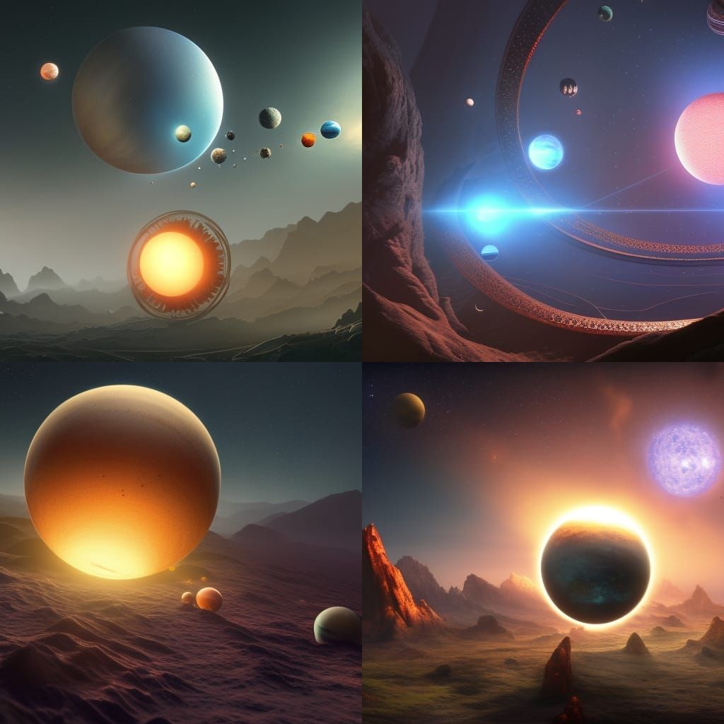 Planets - AI Generated Artwork - NightCafe Creator