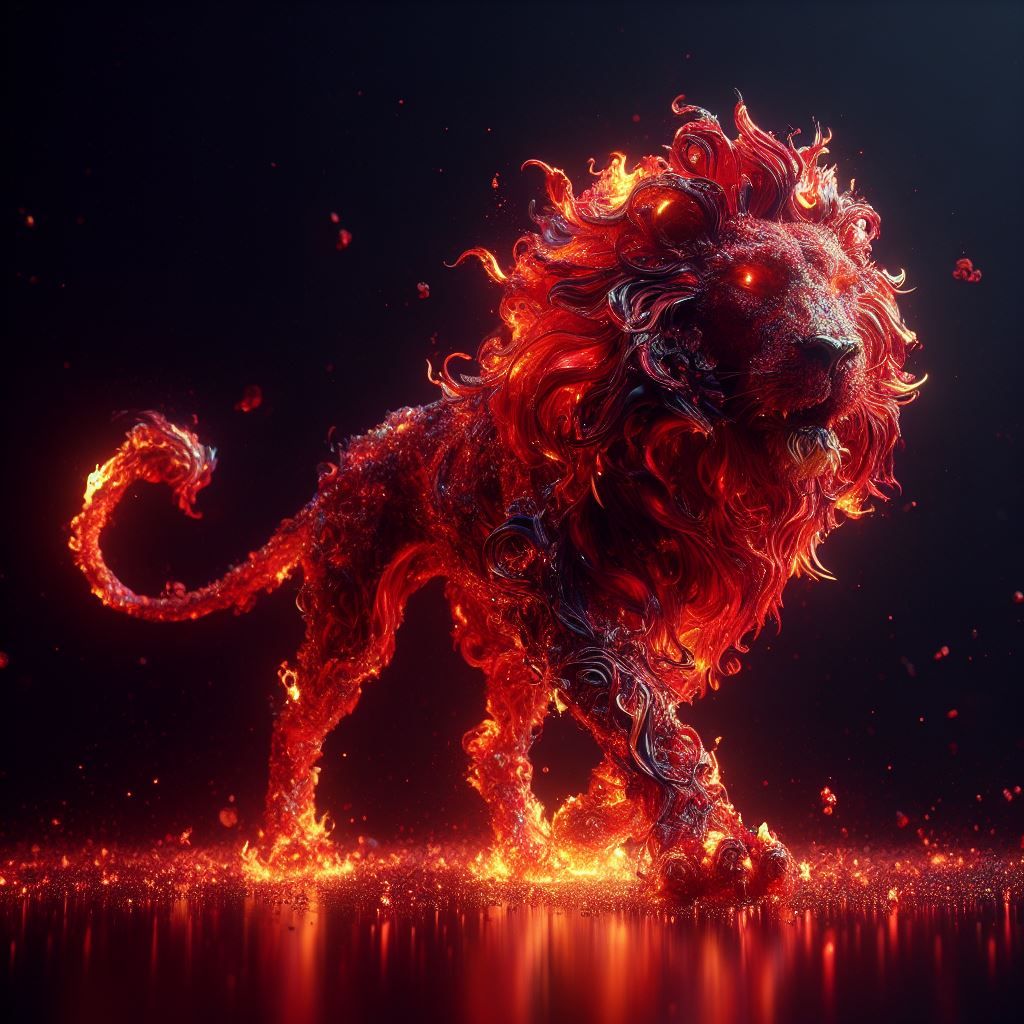 Red Lion - AI Generated Artwork - NightCafe Creator