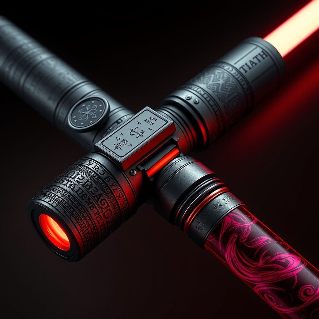 Ancient Sith Lightsaber in Dark, Gothic Style - AI Art