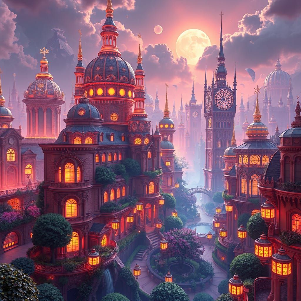 the new renaissance of art - Renaissance Revival Cityscape:...