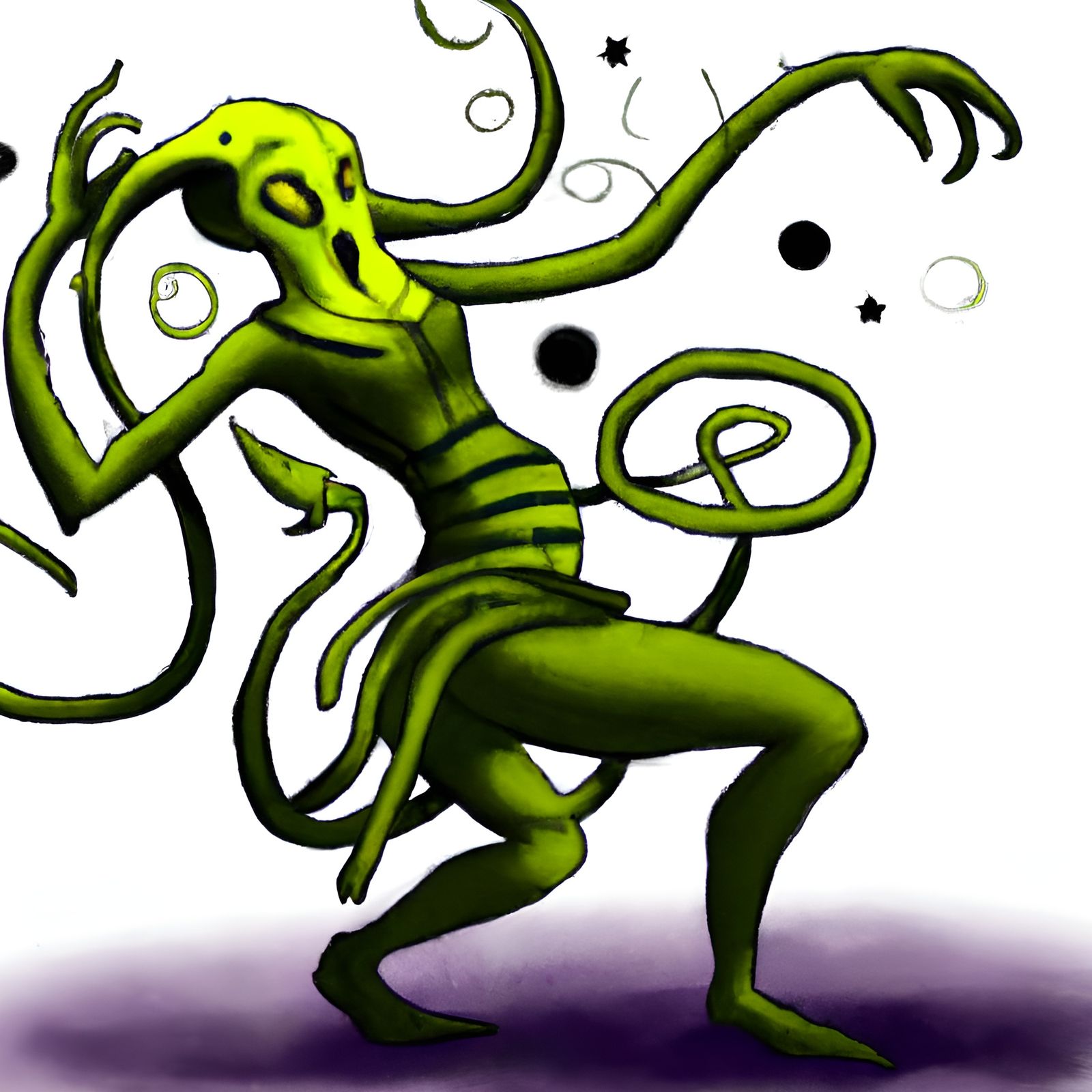 Yhoundeh dancing LOVECRAFTIAN - AI Generated Artwork - NightCafe Creator