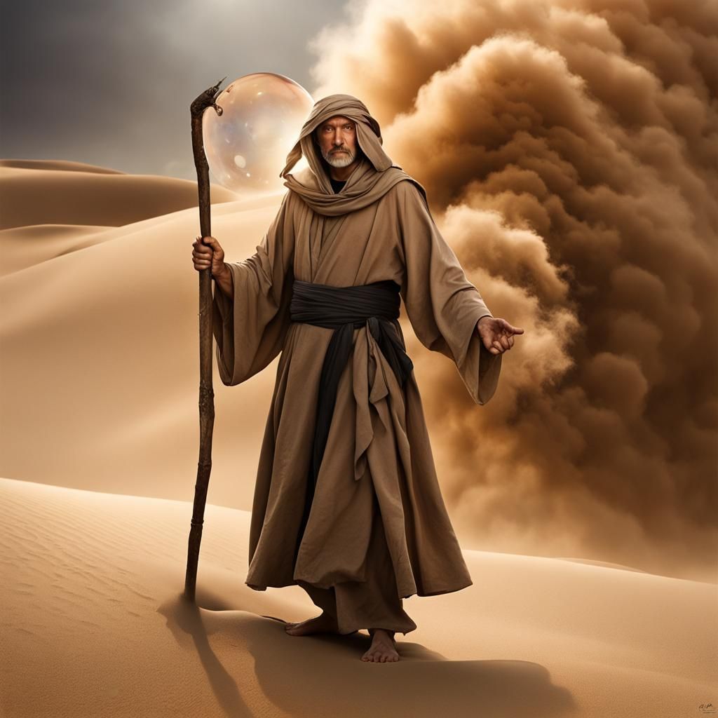 Sand mage - AI Generated Artwork - NightCafe Creator