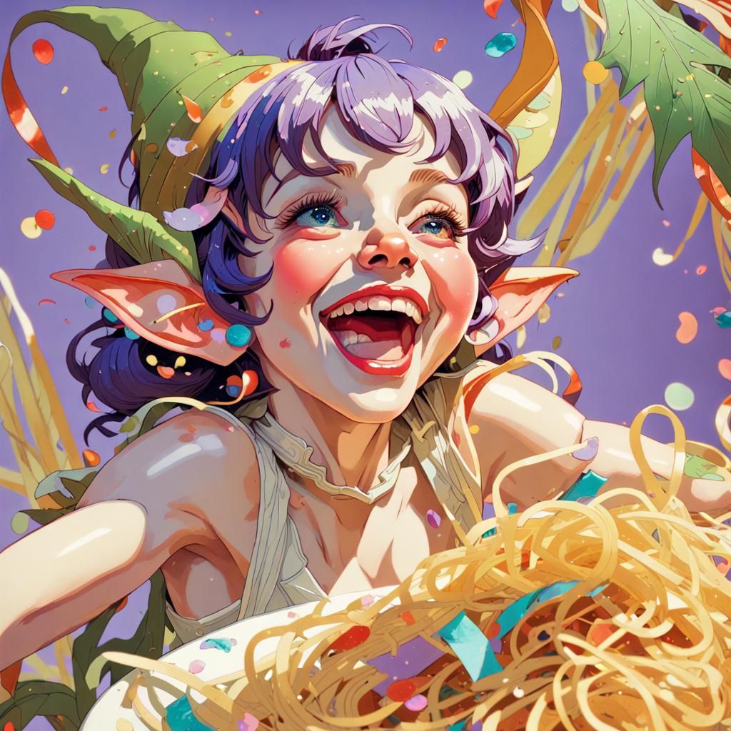 Spaghetti Confetti 2 - AI Generated Artwork - NightCafe Creator