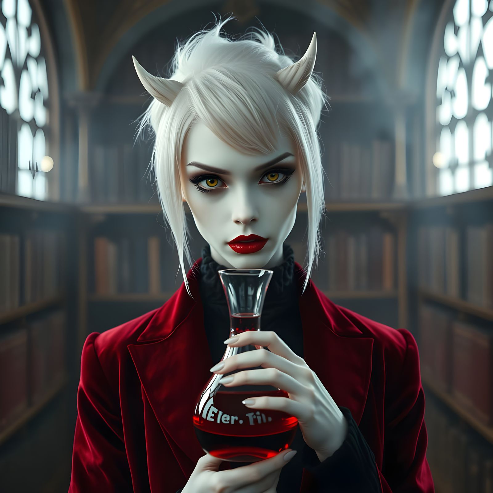 Vampirella with her shake - Vampirella with her shake