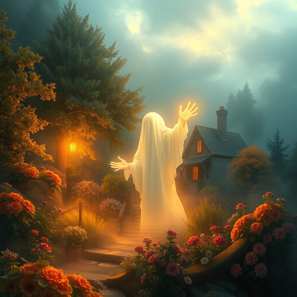 Ghost 👿 Thomas Kinkade maximalist