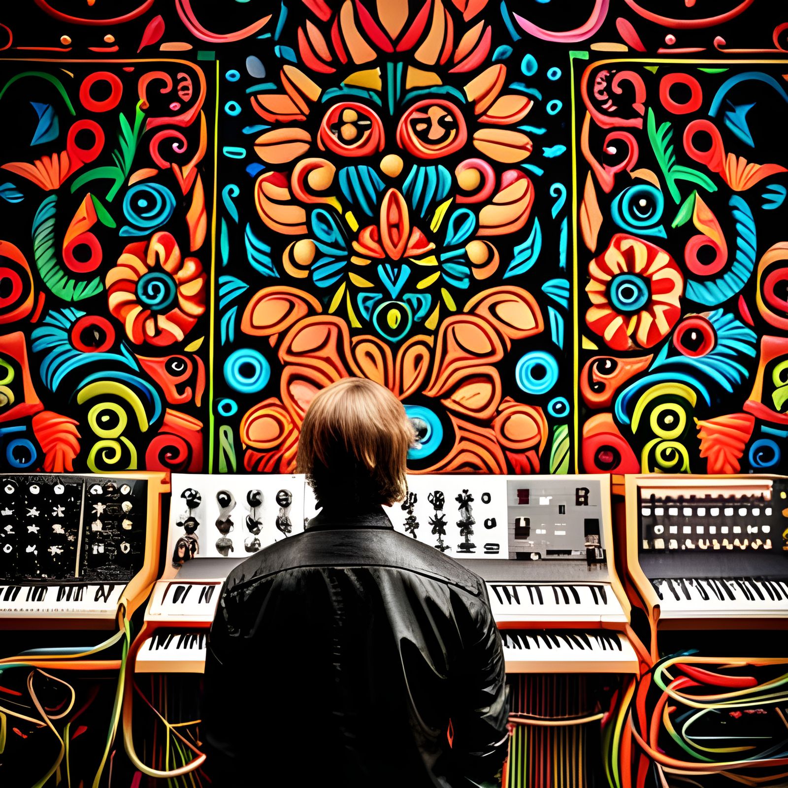 Modular Synthesizer Artist - AI Generated Artwork - NightCafe Creator