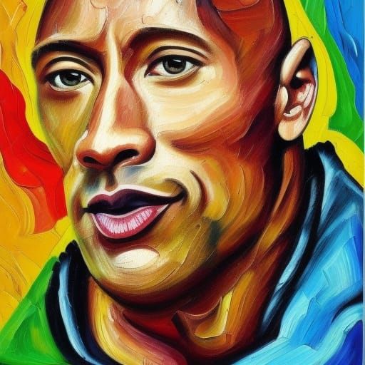 Dwayne the rock johnson - AI Generated Artwork - NightCafe Creator