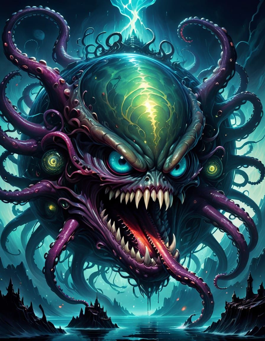Classic Dungeons and Dragons Monster, "Beholder". The Beholder is a ...