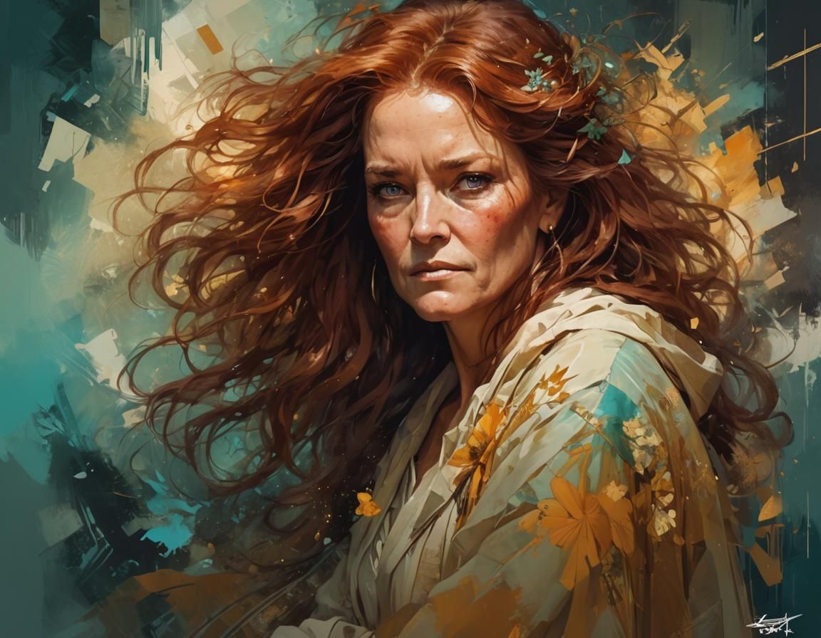 Louise Jameson, Leela, Doctor Who - AI Generated Artwork - NightCafe Creator