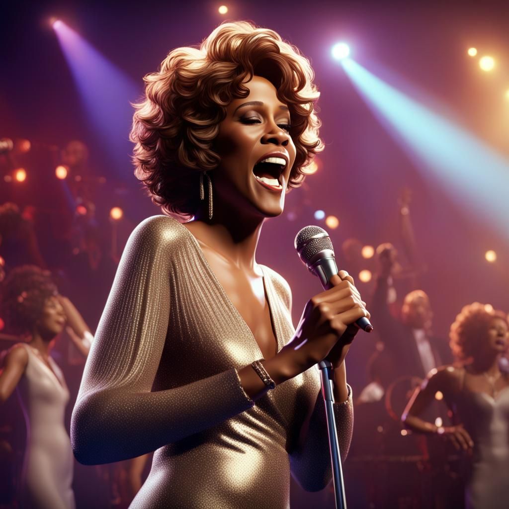 Whitney Houston figure - AI Generated Artwork - NightCafe Creator
