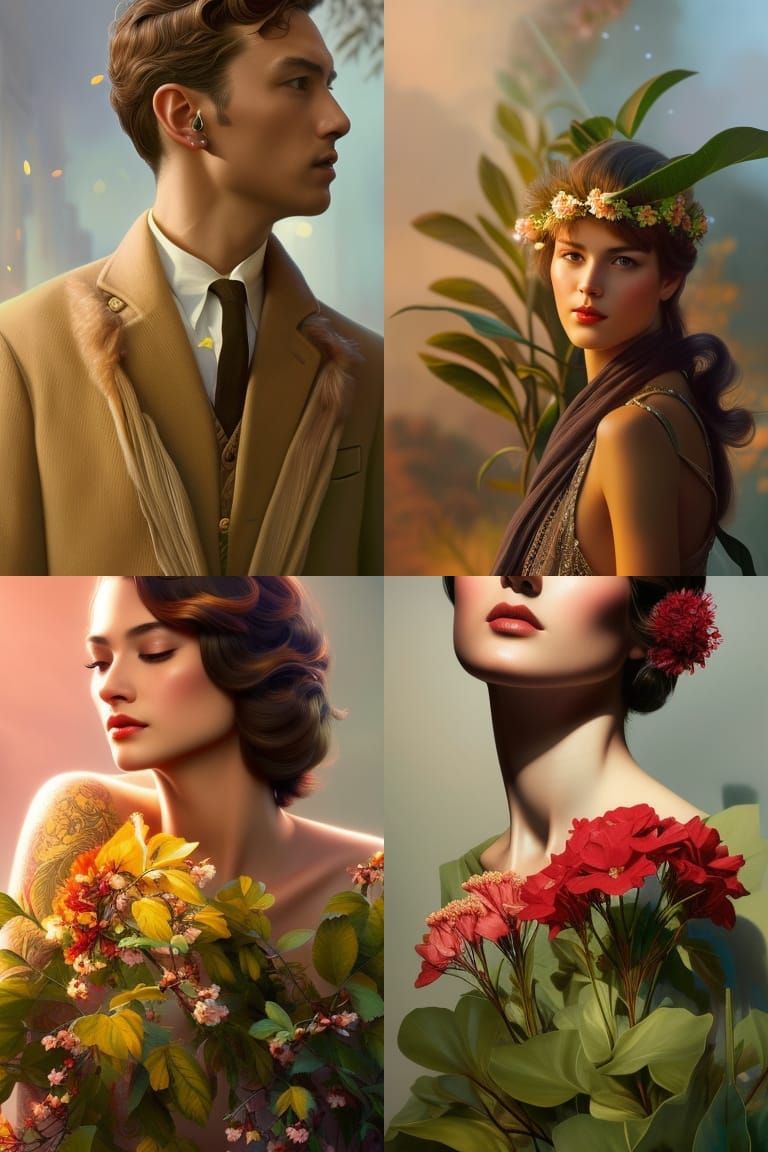 analog style, young lad, delicate face with bloom by Sandro Botiicelli ...