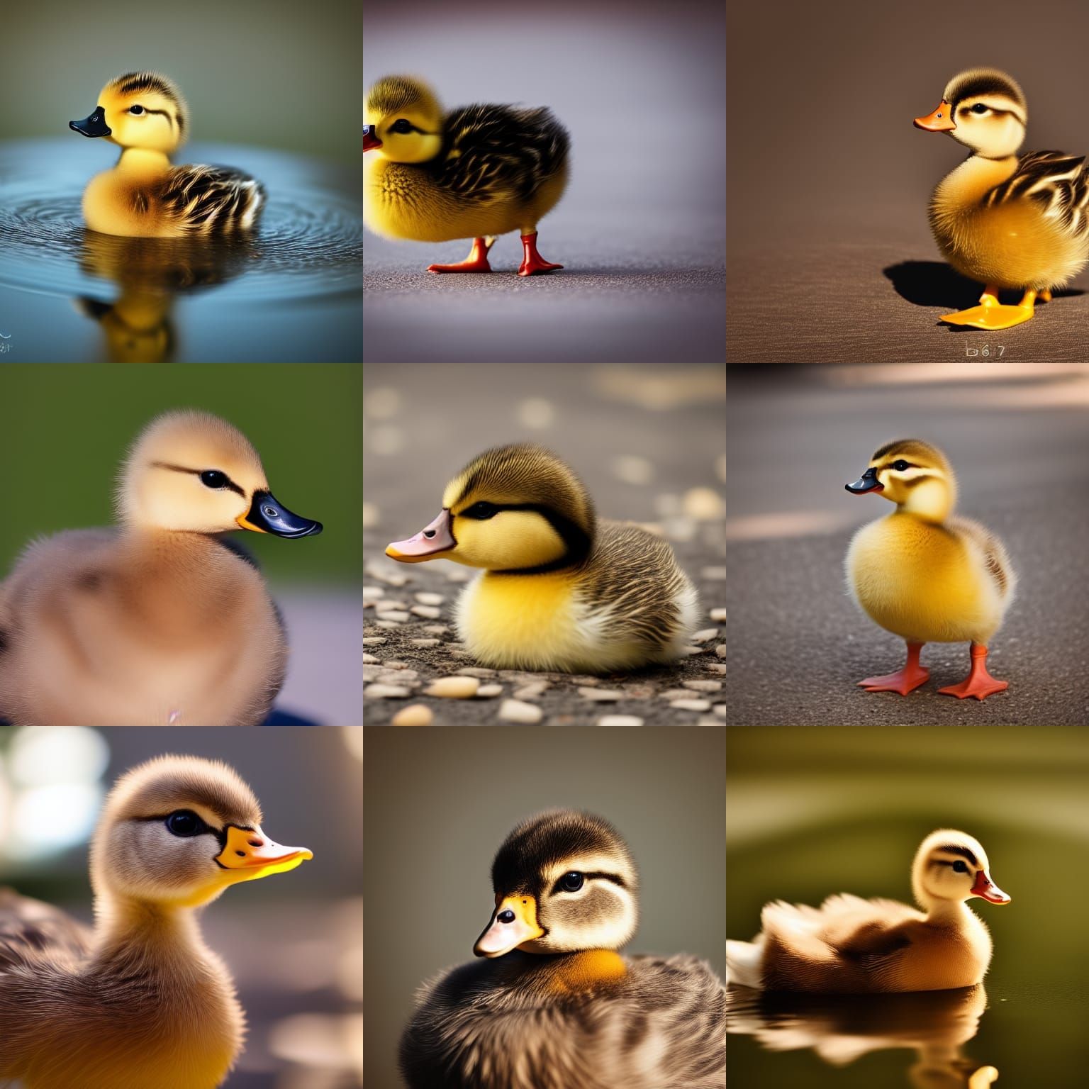 cute baby duck Professional photography, bokeh, natural lighting, canon ...