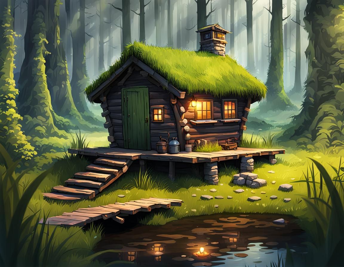 Cozy shack - AI Generated Artwork - NightCafe Creator